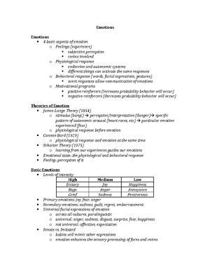 Module 4 Cheat Sheet - MODULE 4 PART 1: MOTOR SYSTEM Motor Behaviors ...