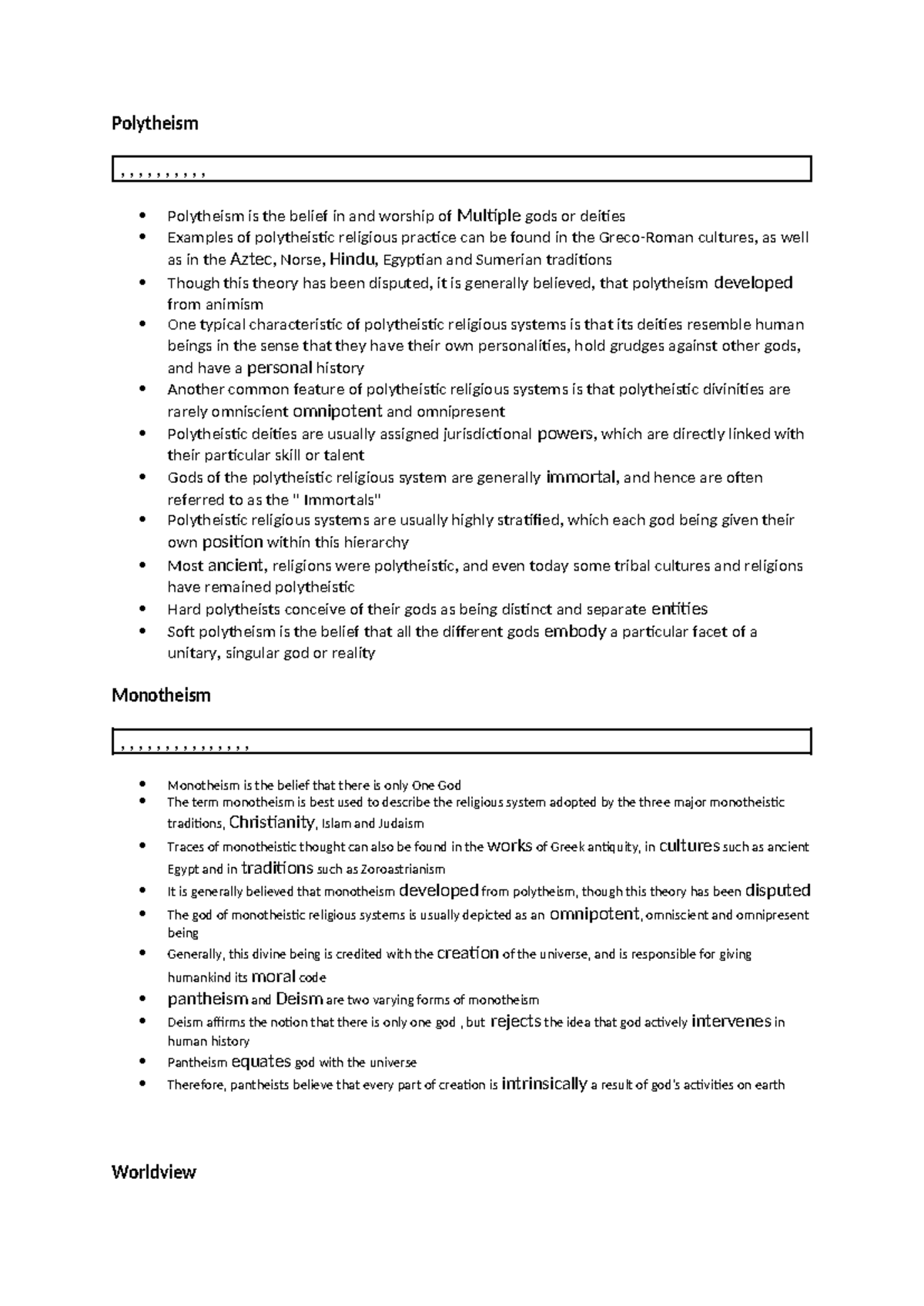 Polytheism and monotheism - Polytheism , , , , , , , , , , Polytheism ...