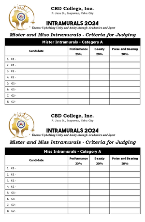 Cat. B - Cat. B - ####### F. Jaca St., Inayawan, Cebu City UNITED NATIONS MONTH 2023 CRITERIA ...