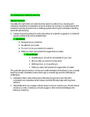 Six strategies for effective learning - Elaboration - Elaboration Is ...