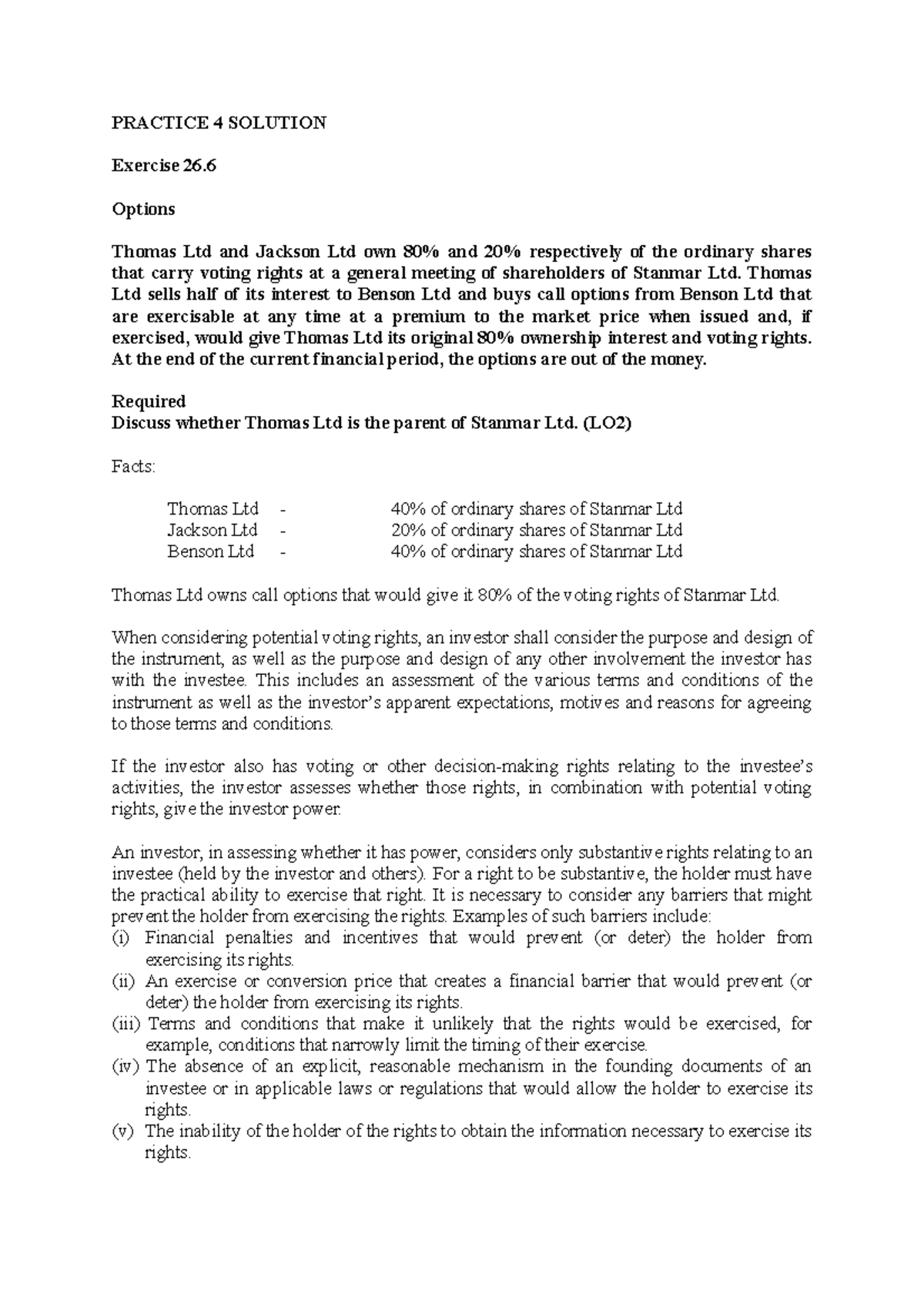 Practice 4 Consolidations 1 Solution - PRACTICE 4 SOLUTION Exercise 26 ...