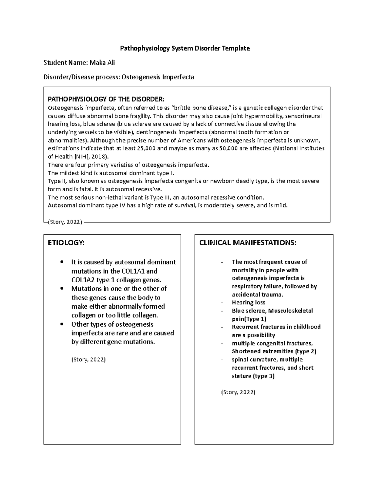 musculosketal disorder - NUR2063 - Studocu