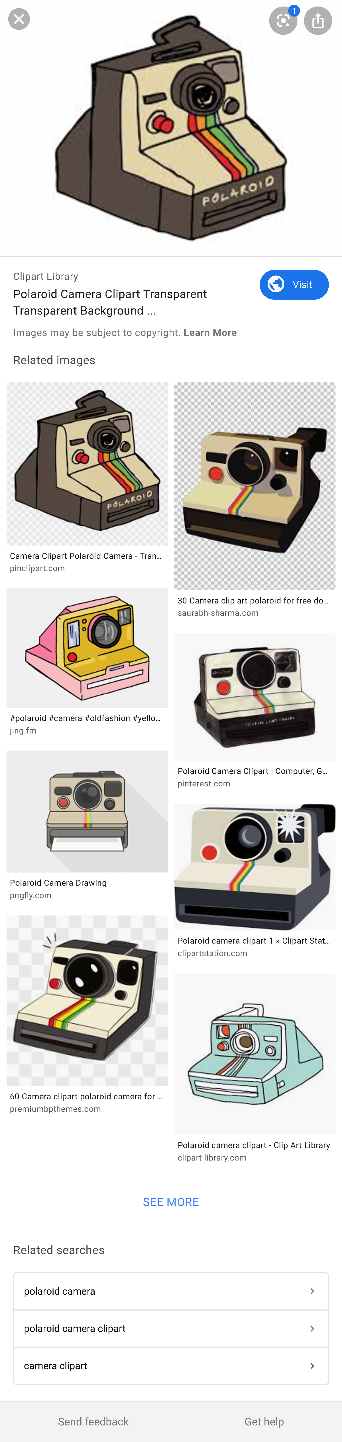 Polaroid clipart - Google Search - 1 Clipart Library Polaroid Camera ...