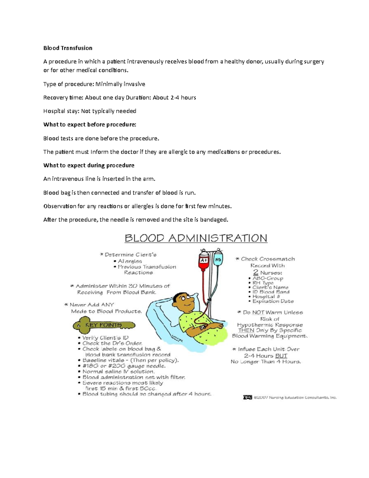 Blood transfusion note - H13-611 - UC Davis - Studocu