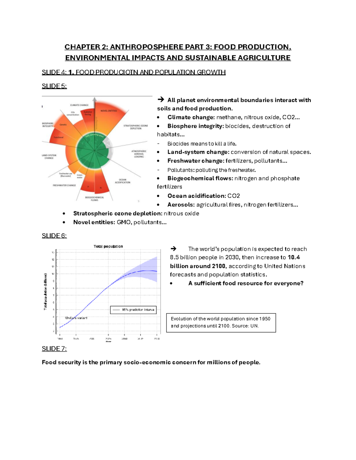 Chapter 2 Anthrosphere PART 3 - CHAPTER 2: ANTHROPOSPHERE PART 3 : FOOD ...