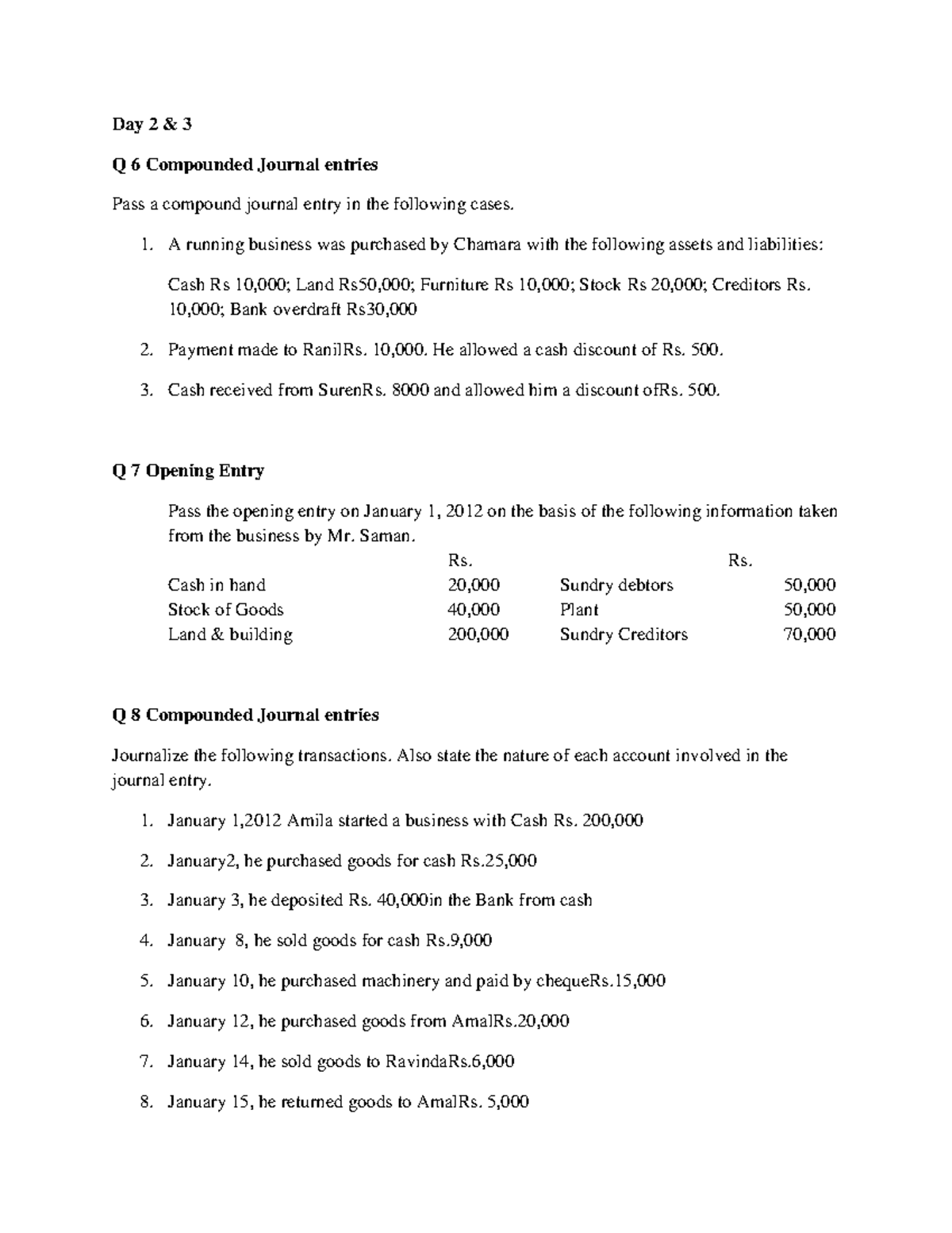 Day 2 & 3 - International Finance (Fin 4340) - Edit - Day 2 & 3 Q 6 ...