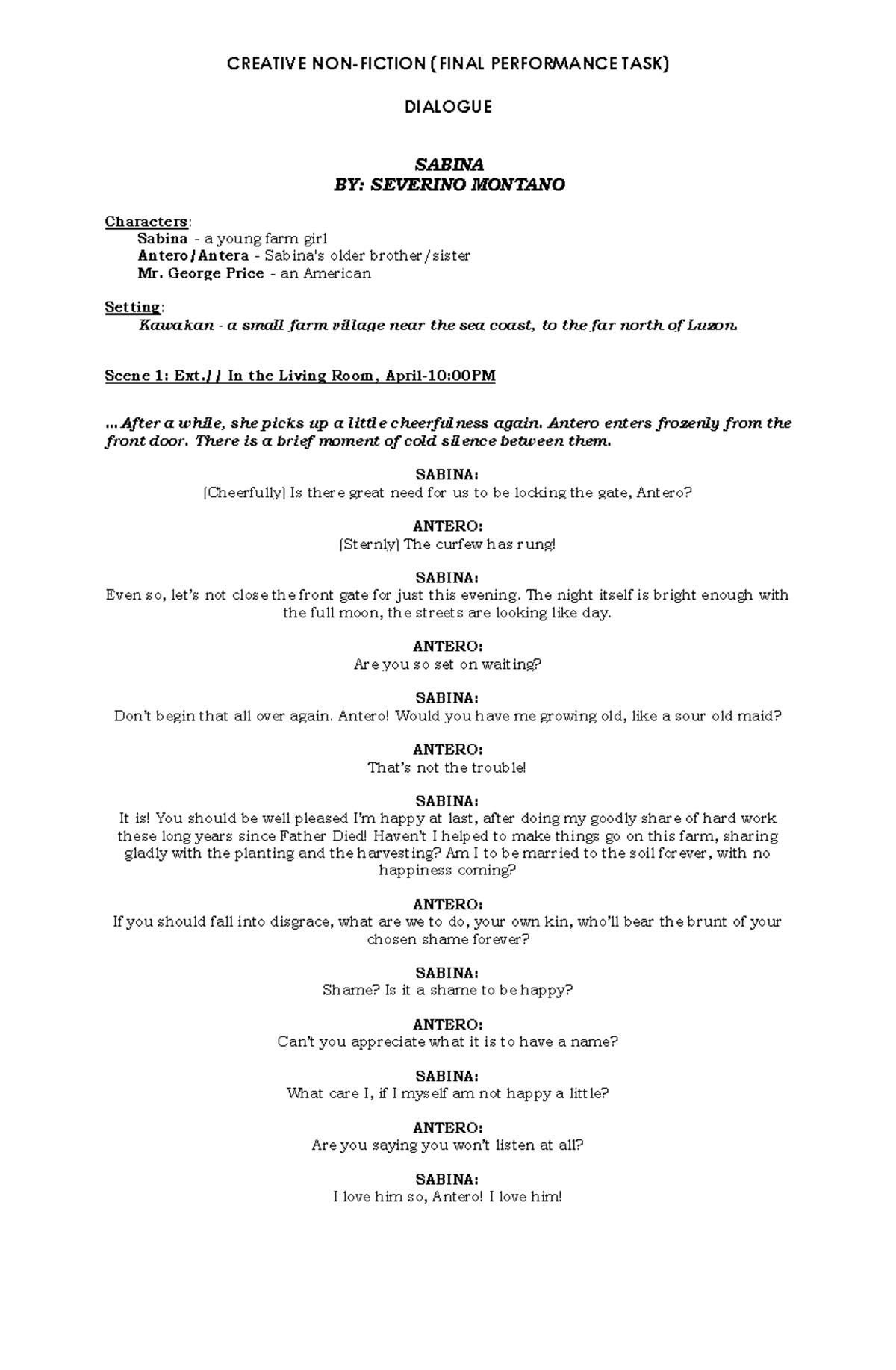 Inbound 5989281838394556057 - DIALOGUE SABINA BY: SEVERINO MONTANO ...