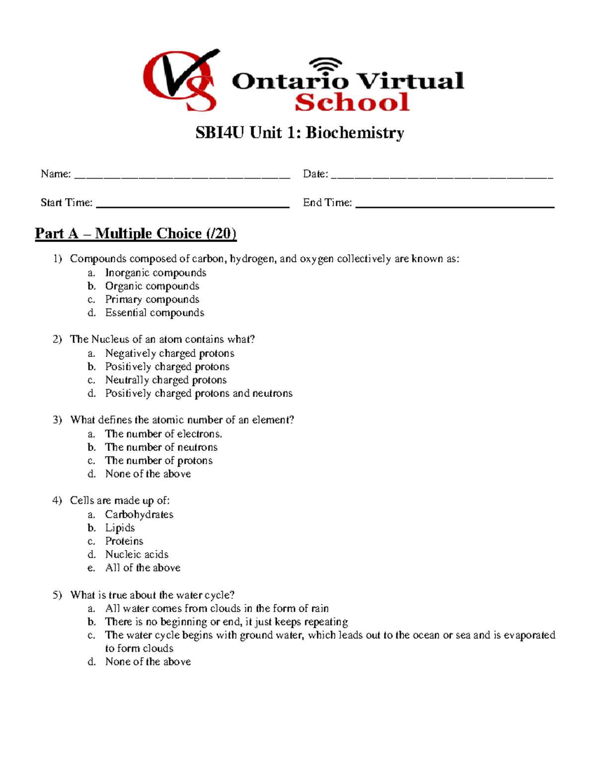 1703279263-SBI4U Test 1 v6 - SBI4U Unit 1: Biochemistry Name