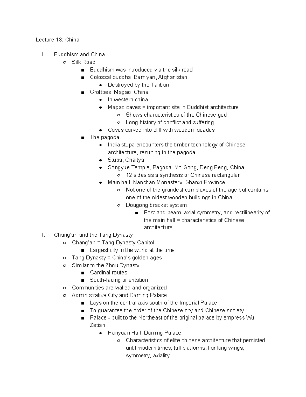 Lecture 13 China - Chinese architecture during the middle ages ...