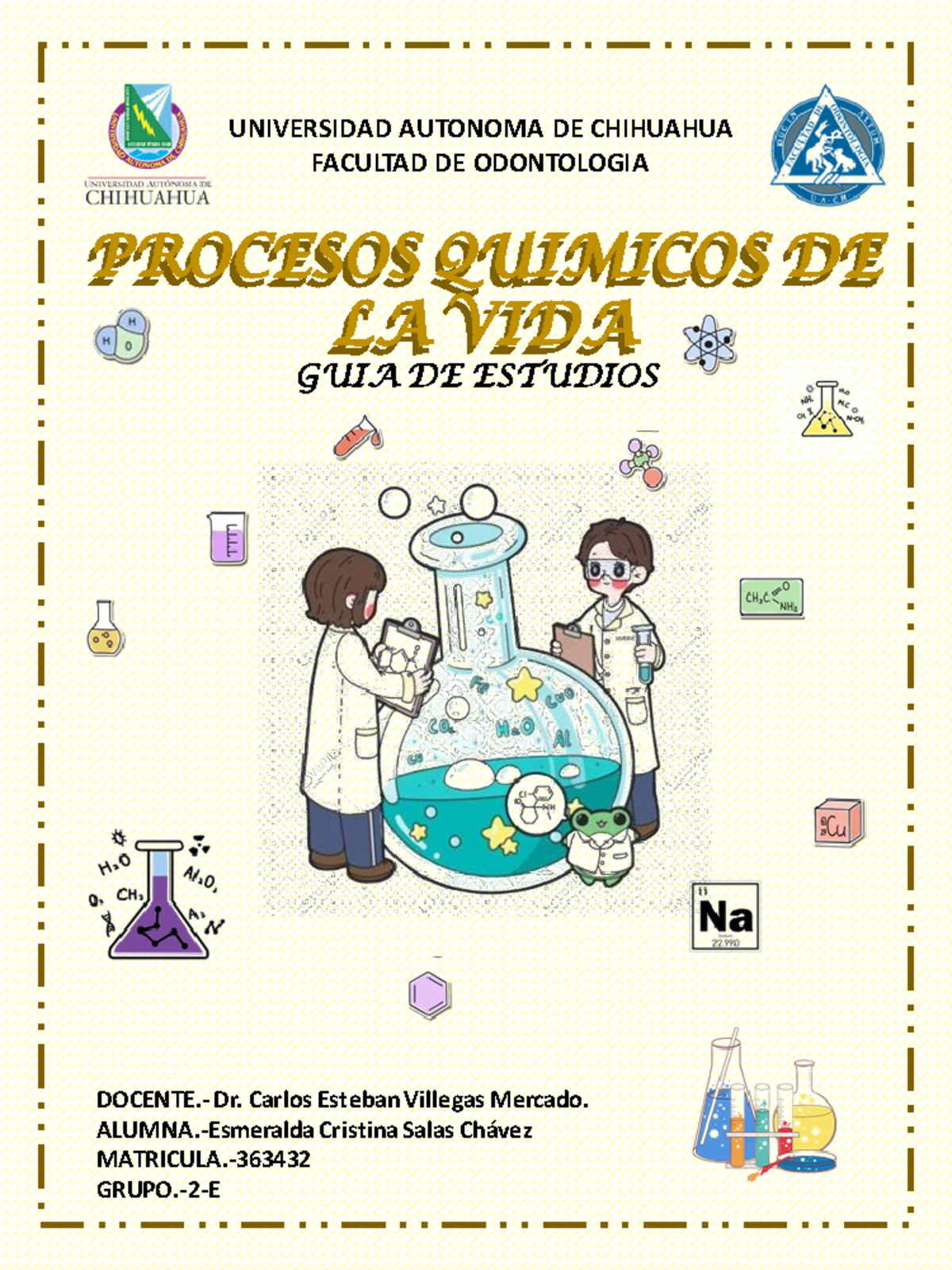 GUIA Procesos Quimicos - PROCESOS QUIMICOS DE LA VIDA PROCESOS QUIMICOS ...