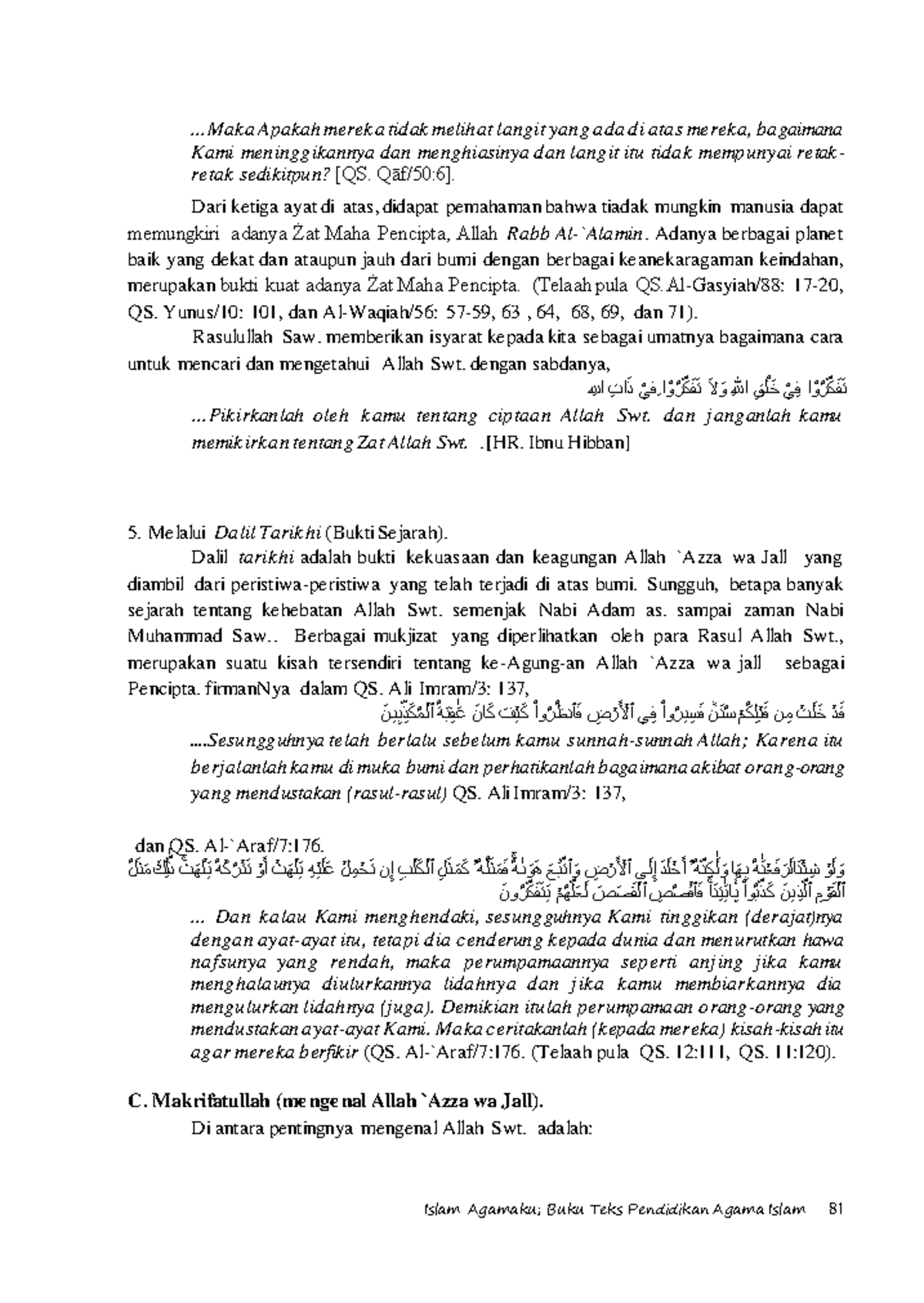 Buku islam agamaku-93 - tugas - Islam Agamaku; Buku Teks Pendidikan Agama Islam 81 .. Apakah ...