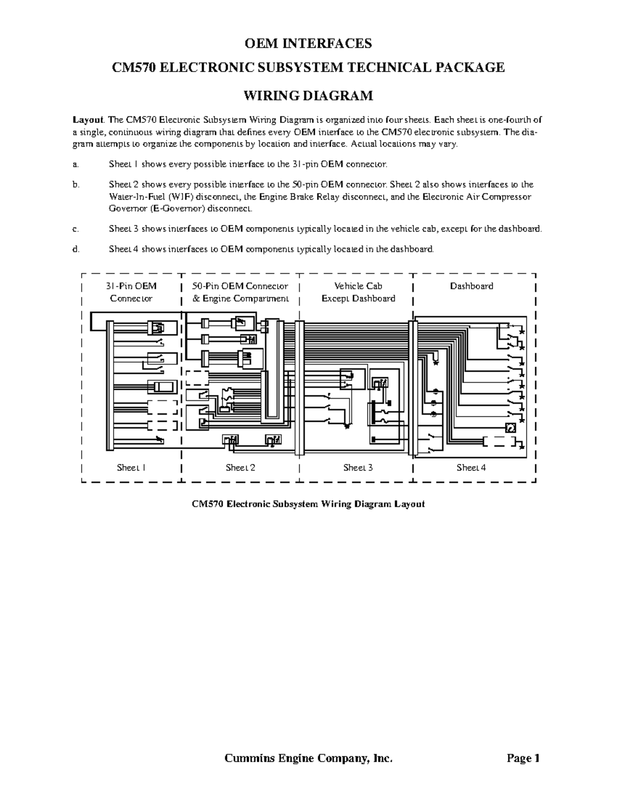 ISX Wiring - diagrama - CM570 ELECTRONIC SUBSYSTEM TECHNICAL PACKAGE ...