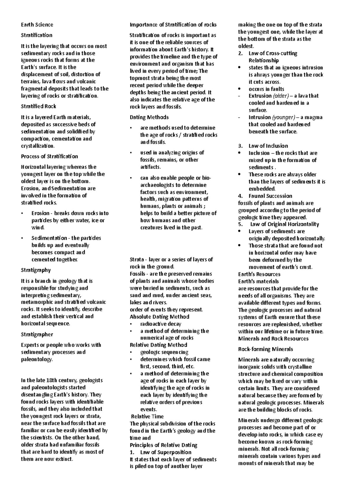 Earth-Science - Earth Science note for everyone - Earth Science ...