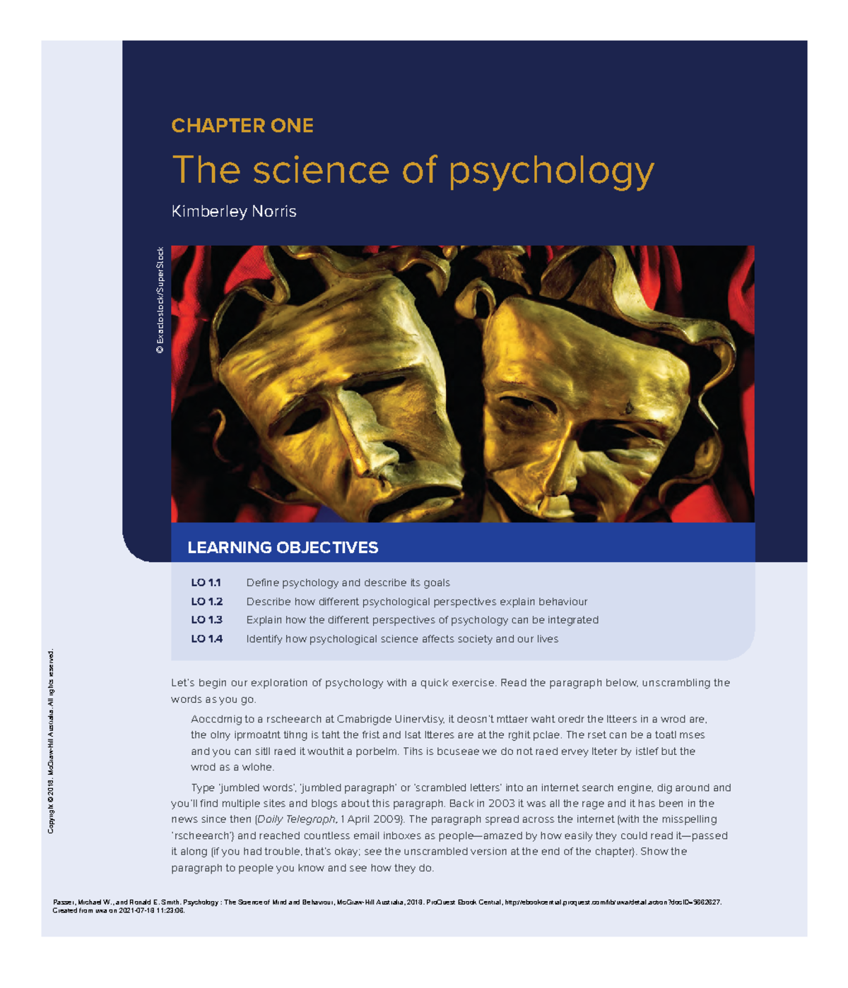 Psychology The Science of Mind and Behaviour - (1 The science of ...