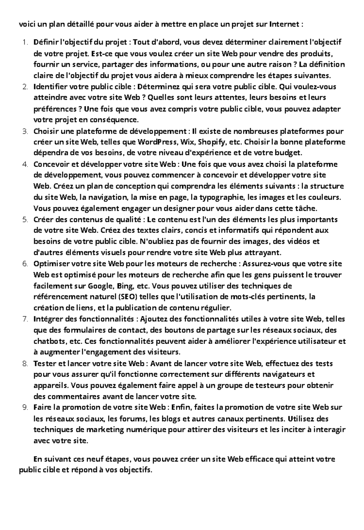 Mettre en place un projet sur Internet - Définir l'objectif du projet ...