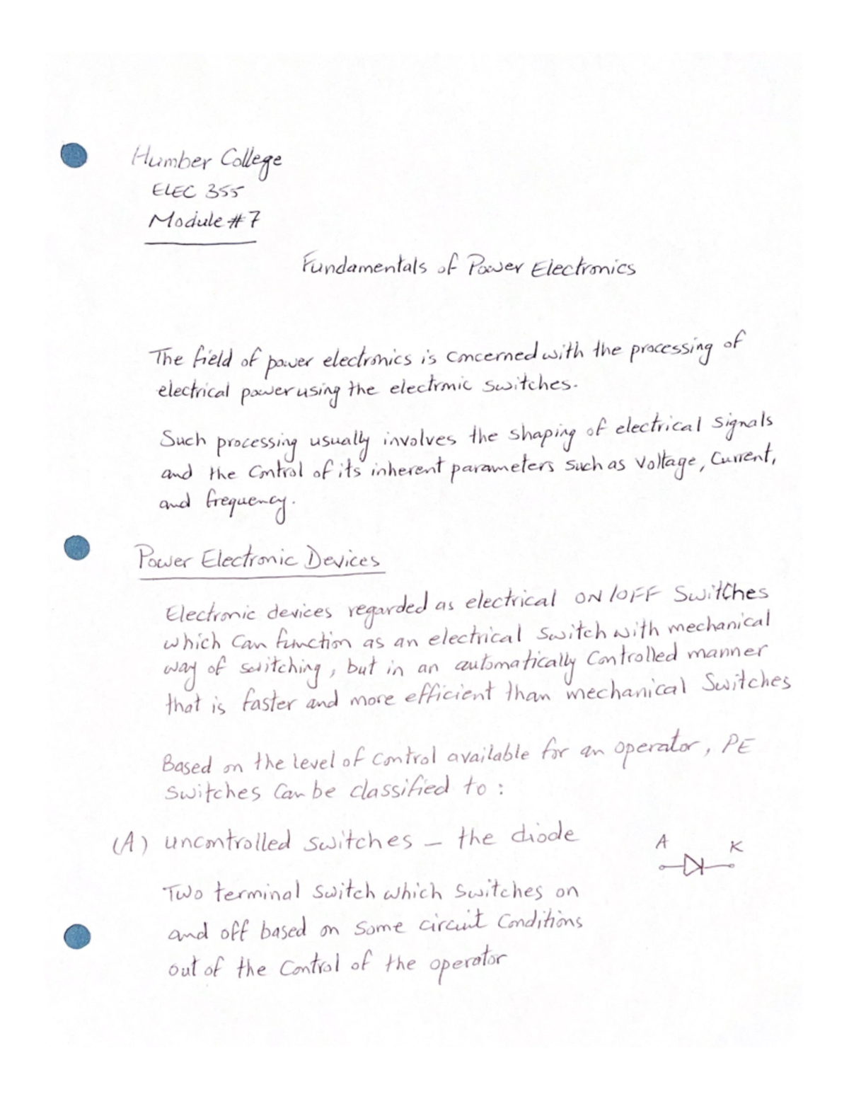 Module 07 Study Notes - elec 355 - Studocu