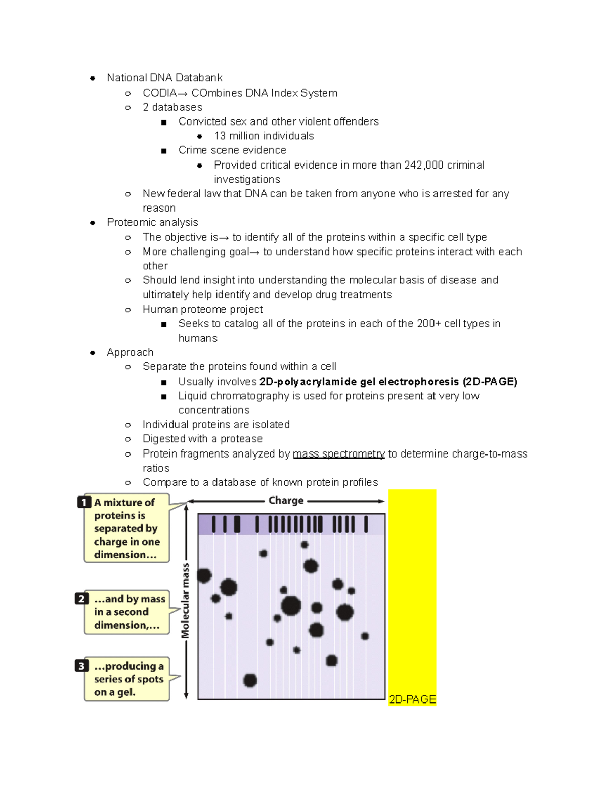Genetics Chapter 20 Notes Part 5 - National DNA Databank CODIA→ ...