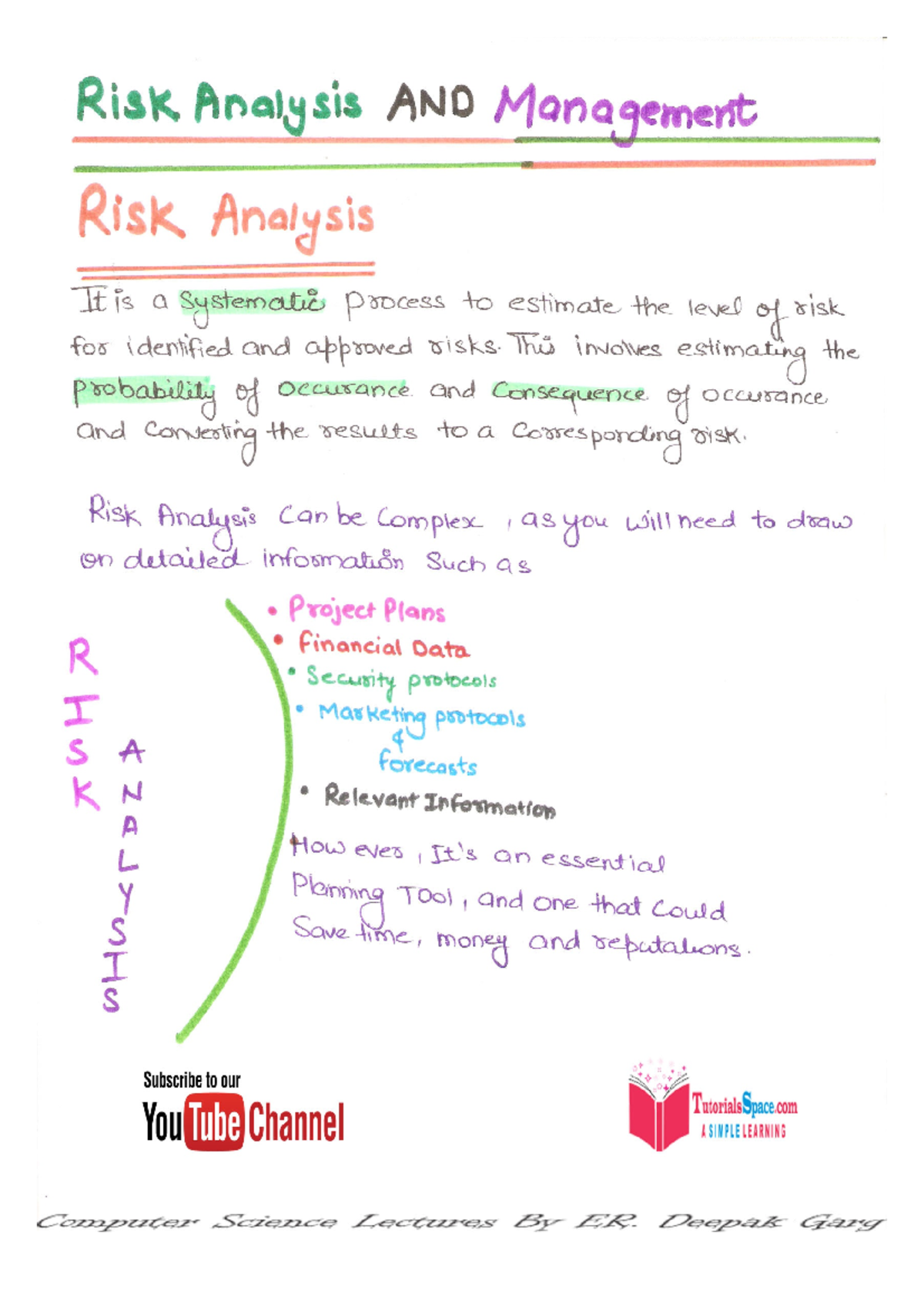 29- Risk Analysis- Qualitative Approach- Software Engineering Tutorials ...