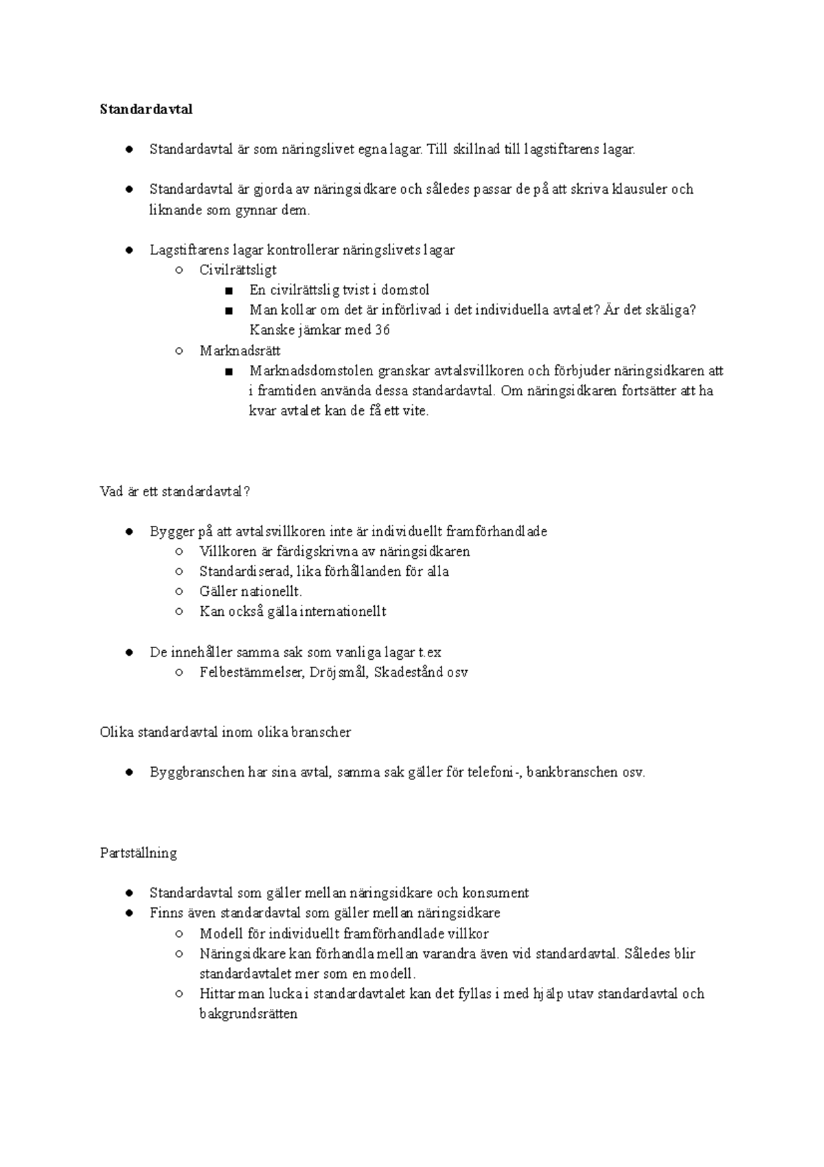 F5 Standardavtal - Standardavtal Standardavtal är som näringslivet egna ...