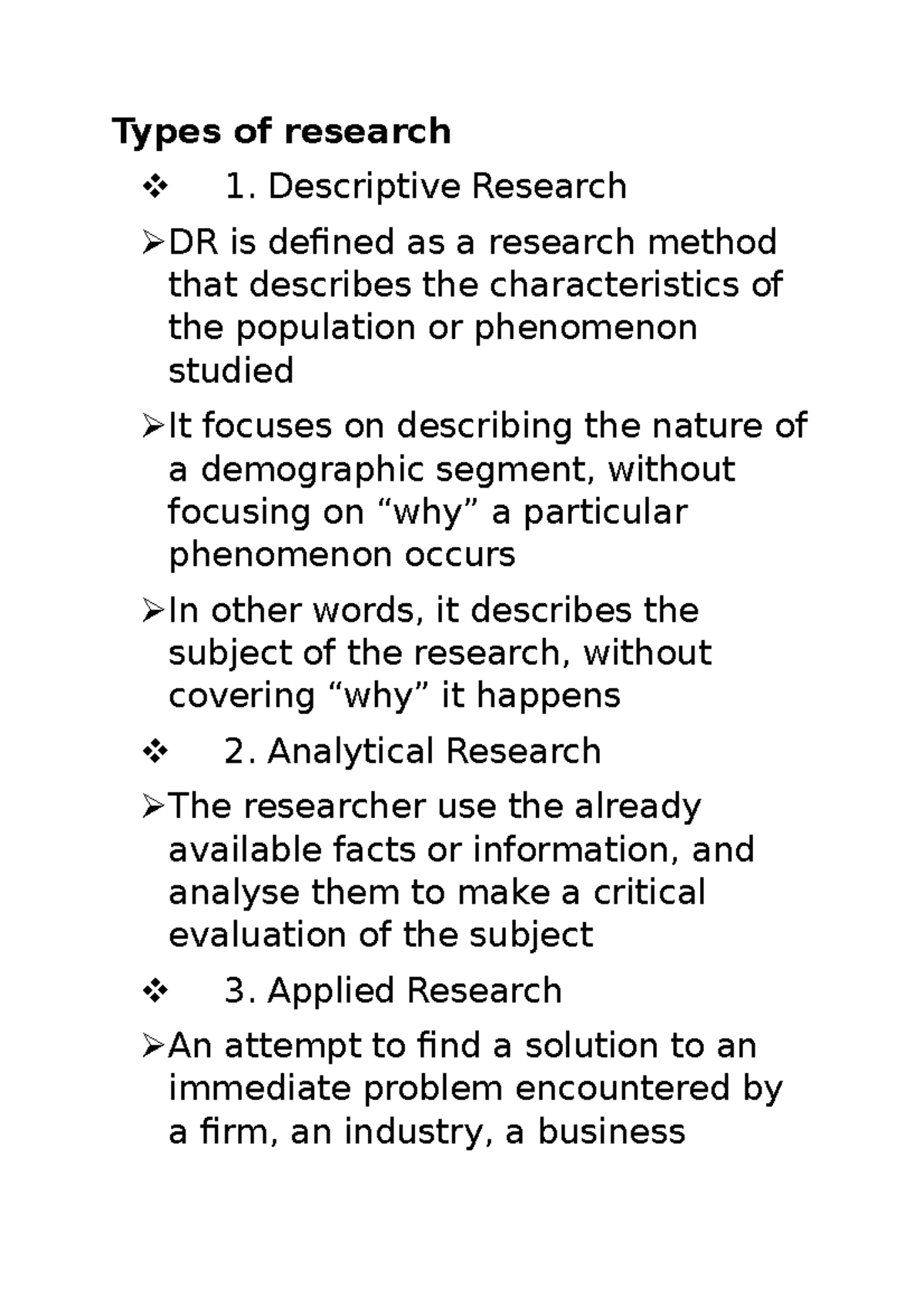 Types of research - Kannur University BA Economics Syllabus included ...