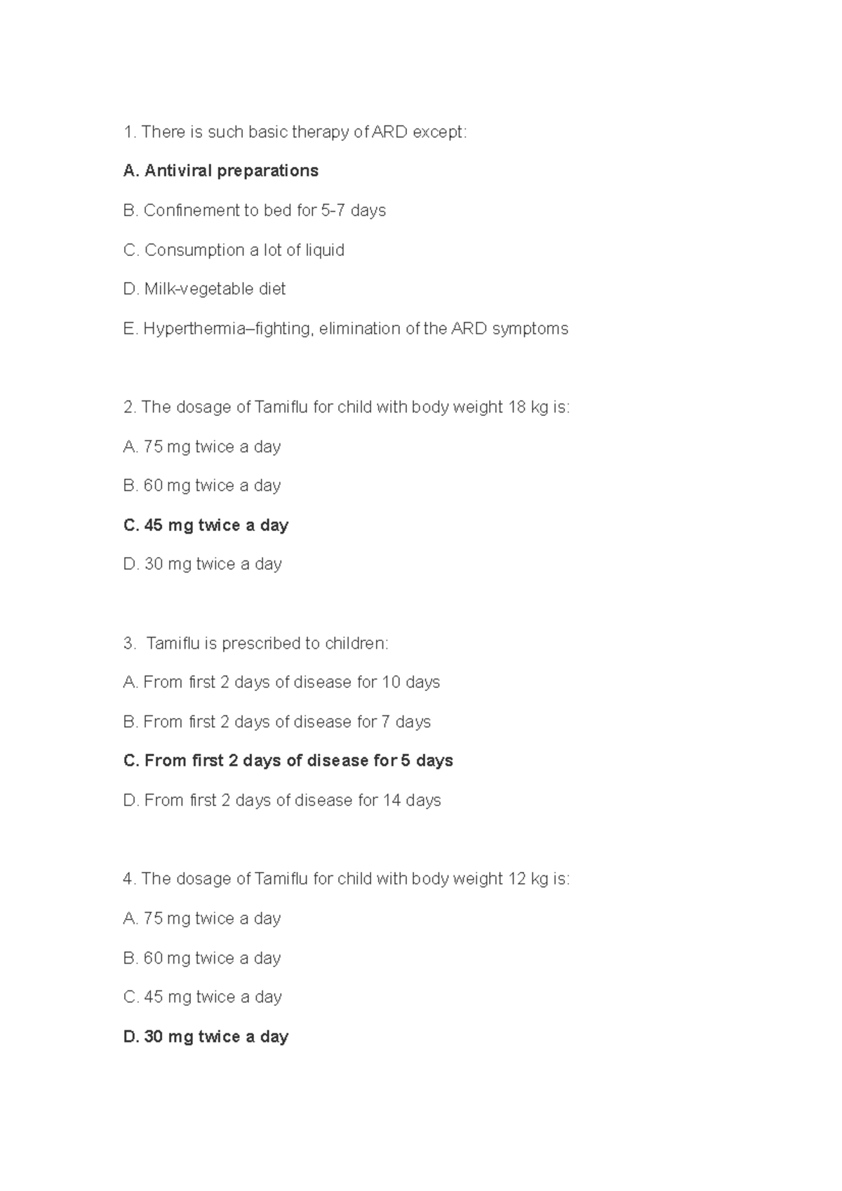 Test ARVI 2 - This document includes multiple choice questions. - There ...