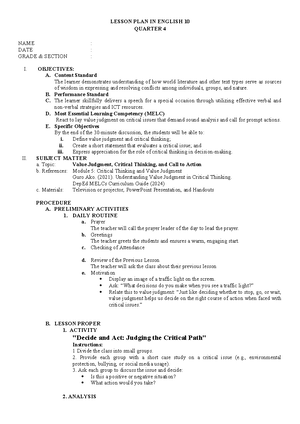 Flocking Technique LP - Lesson plan - I. OBJECTIVES Content Standards ...