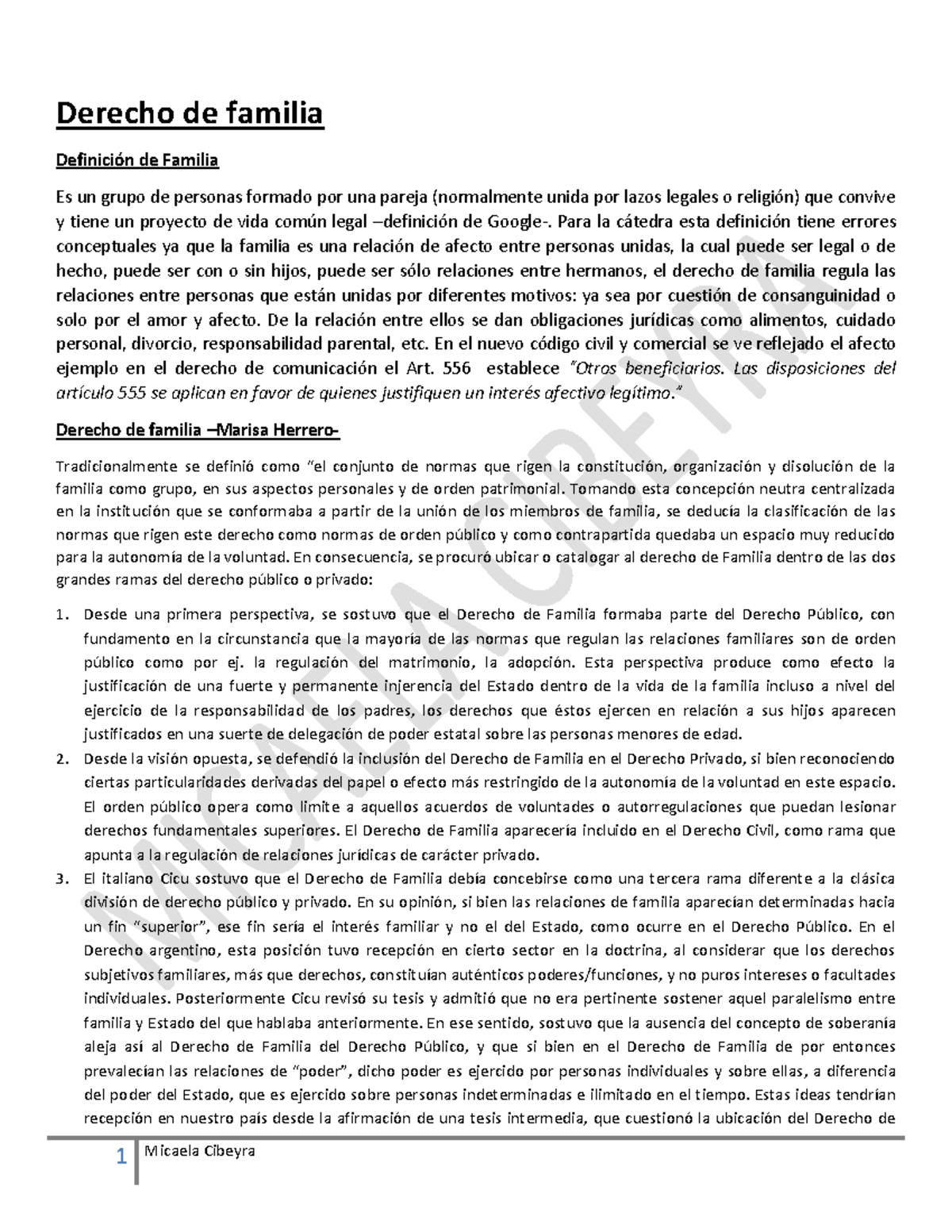 Familia primer parcial incompleto y segundo parcial apunte final-converted - Warning: TT ...