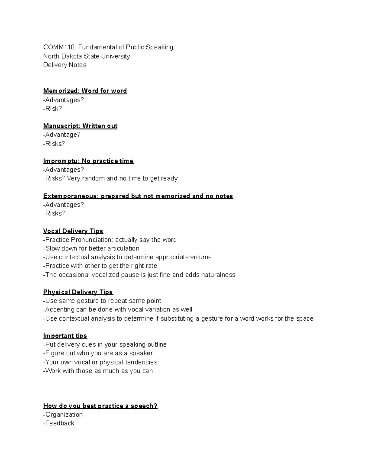 Delivery - Tips for your speech and how to keep the audience alive ...