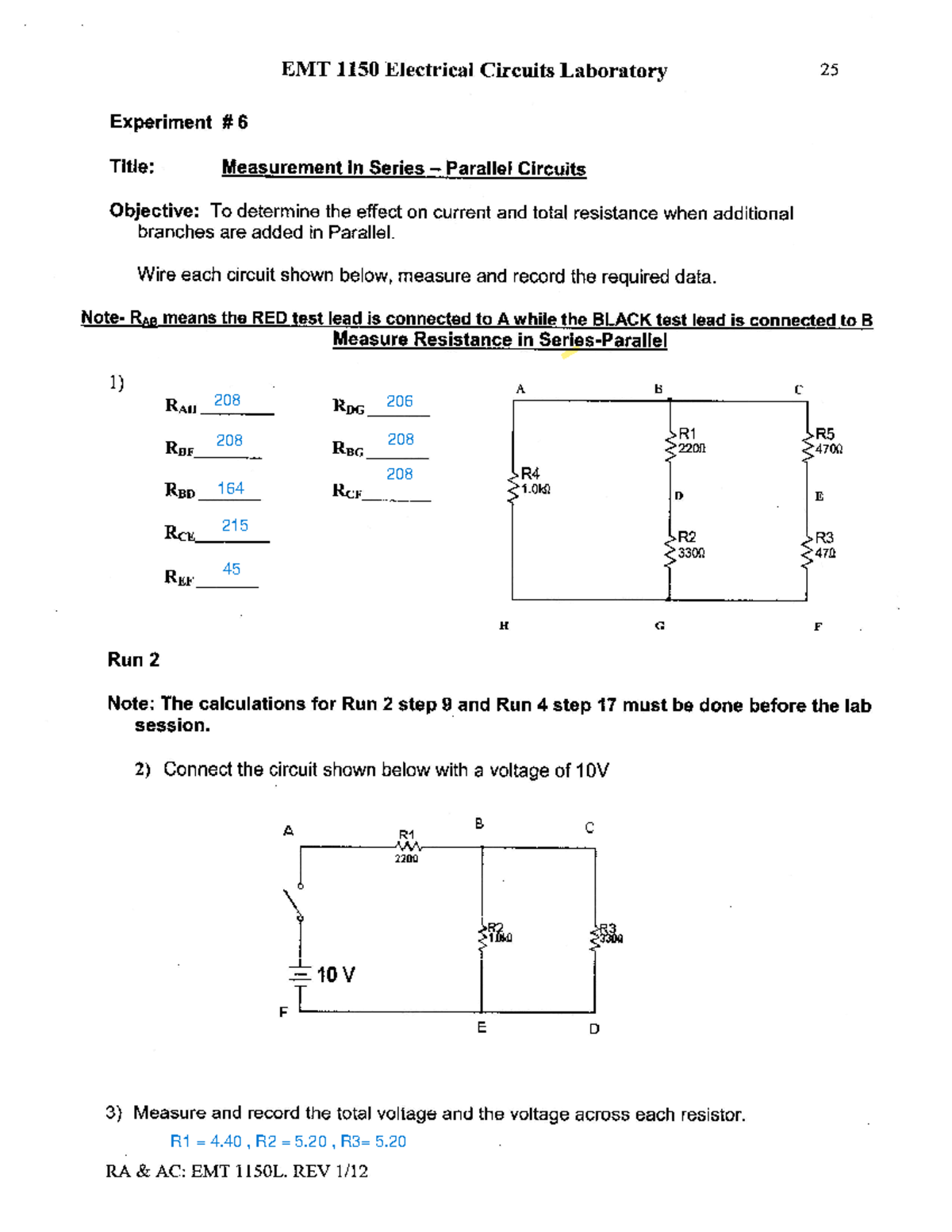 EMT 1150 lab 6 - Yea - EMT 1150 - Studocu