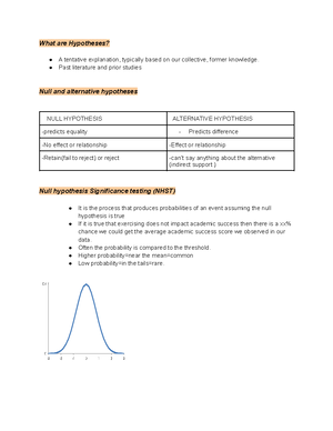 Psych Stats - Notes from the whole semester - PSYCH STATS NOTES Non ...