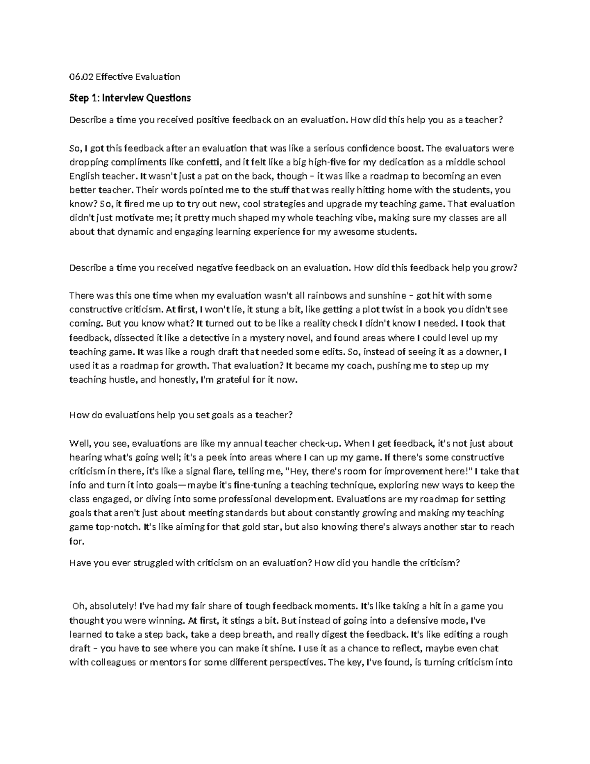 06.02 Effective Evaluation - 06 Effective Evaluation Step 1: Interview ...