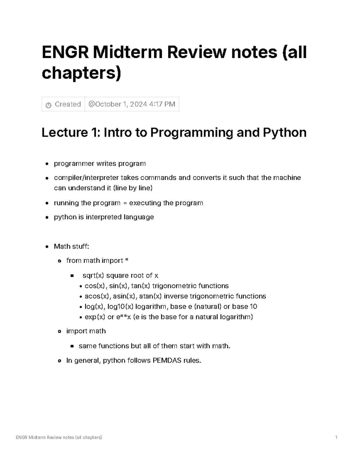 0055e4fe-c944-4002-b828-46cc612a3c03 ENGR Midterm Review notes (all ...