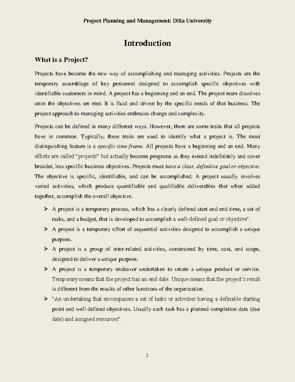 Project Management note Analysis and Identification - Introduction What ...