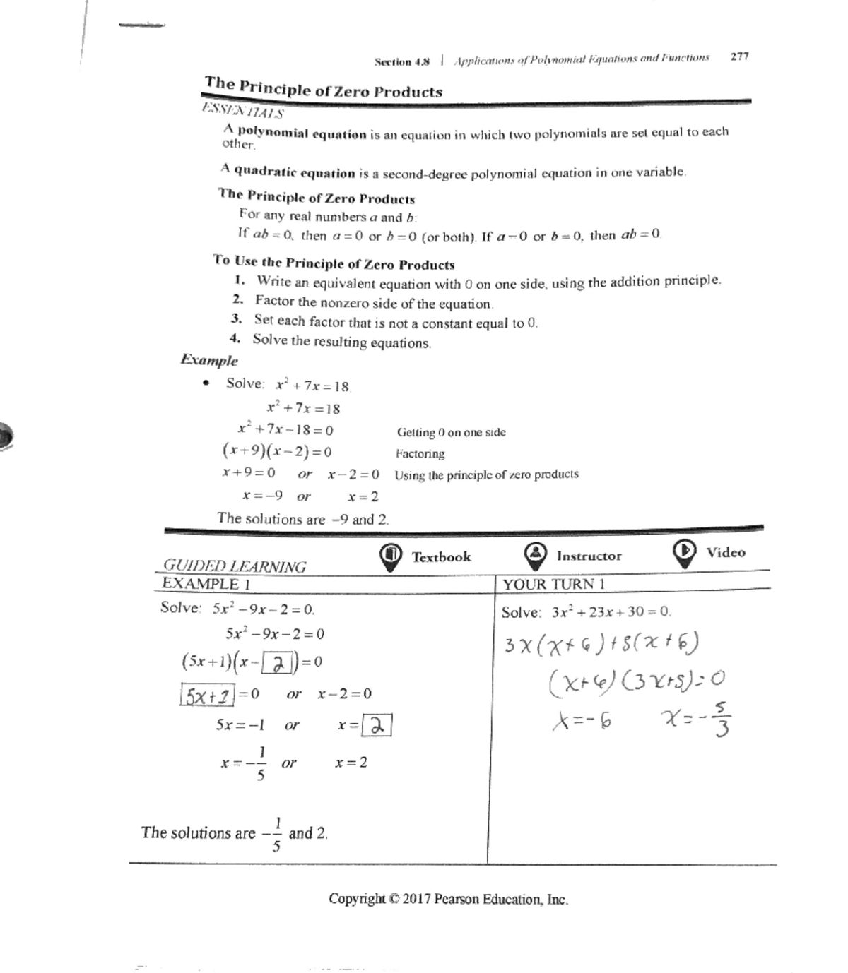 4p8 - homework sessions - Section 4 Applications of Polynomial ...