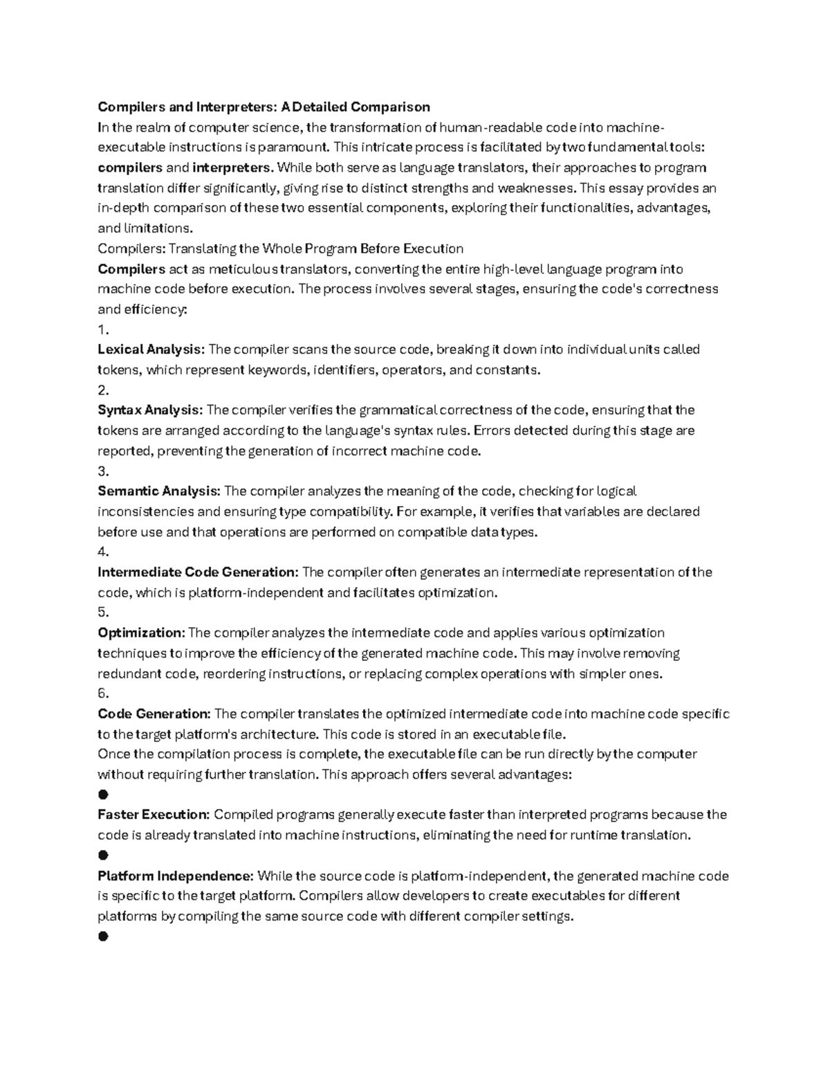 Document - It is an essay of 5000 words on Basic Programming ...