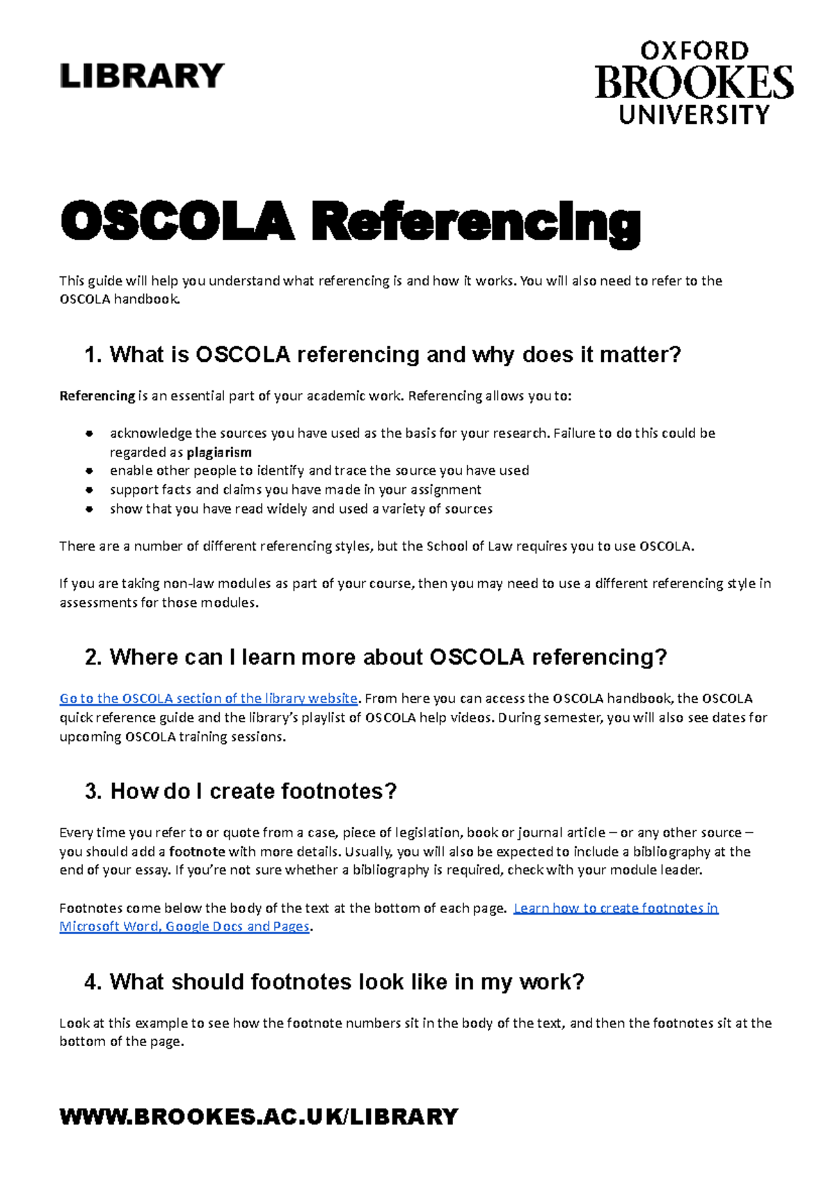 Oscola referencing - It's a good thing - OSCOLA Referencing This guide ...