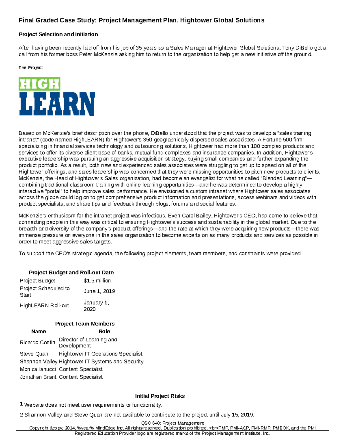 Page Comprehensive Case Study Analysis Part I - Final Graded Case Study ...
