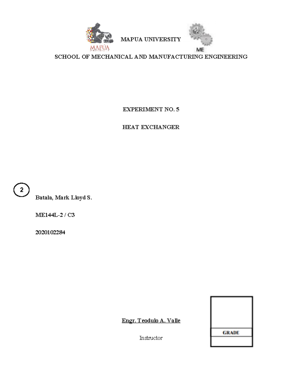 bwbajan- Labrep-5 - MAPUA UNIVERSITY SCHOOL OF MECHANICAL AND ...