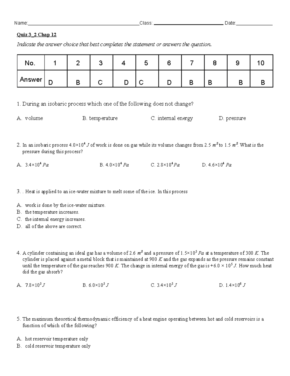 Quiz M 3 Mturn Min Physics 2 Quiz 3 Name Class Date Quiz 3 2