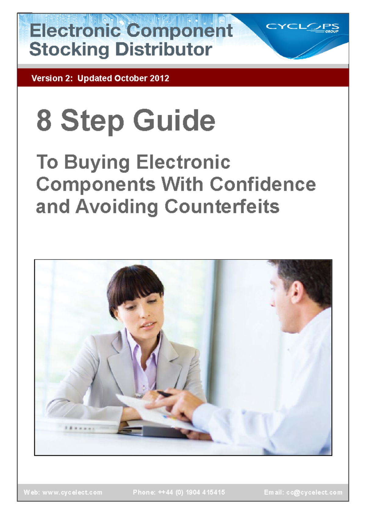 2013 1 8 Step Guide To Buying Electronic Components With Confidence and Avoiding Counterfeits ...
