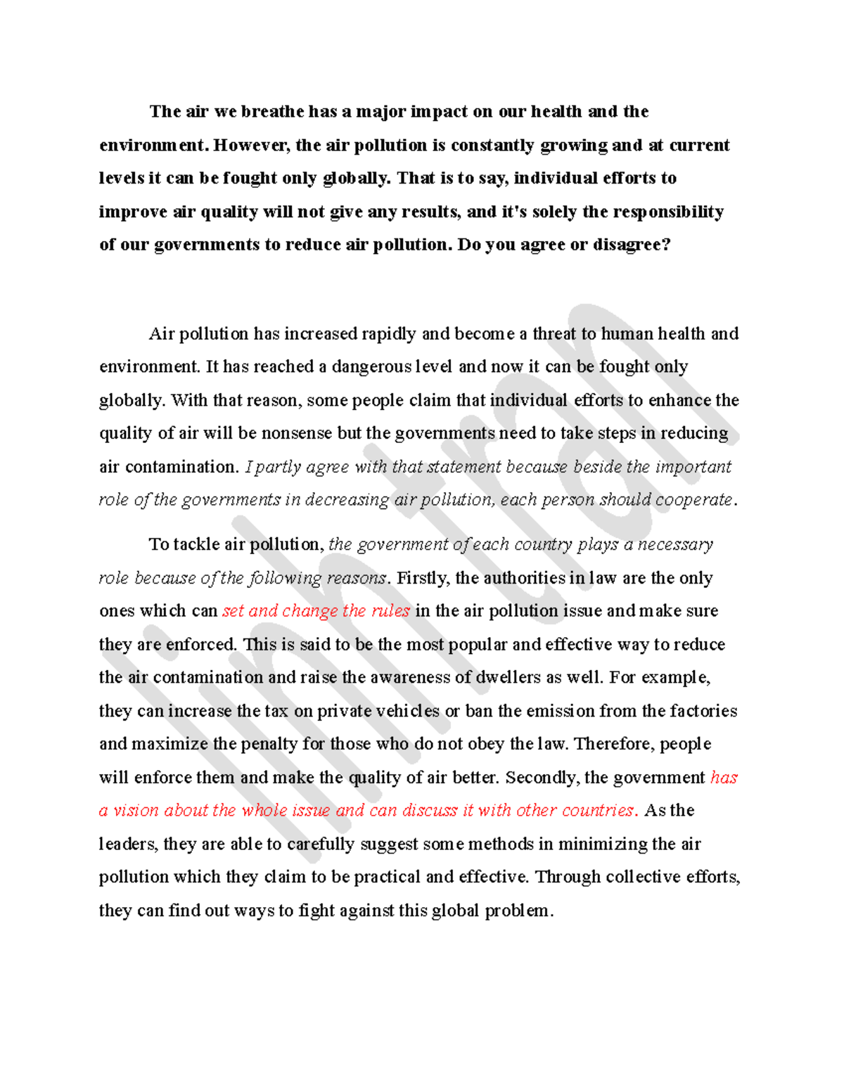 The air we breathe has a major impact on our health and the environment ...