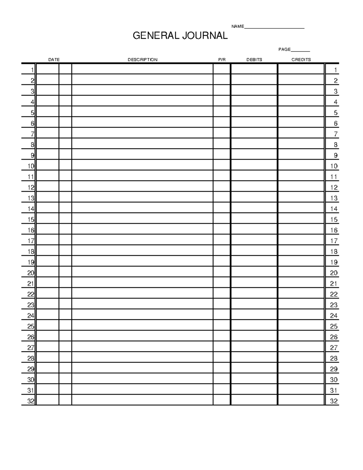 General journal - Introduction to financial accounting - NAME ...