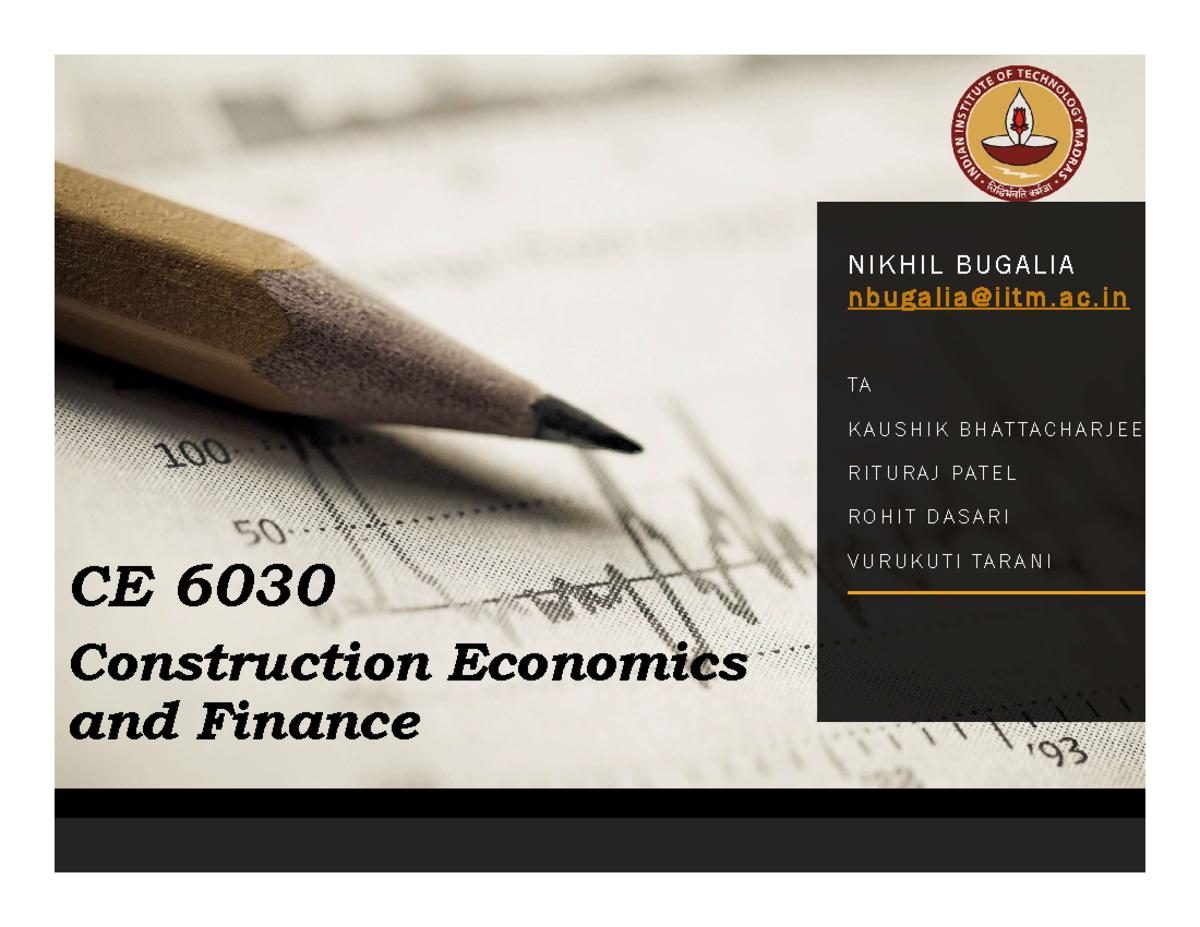 L6 Sensitivity and Risk analysis - Construction Economics and Finance ...