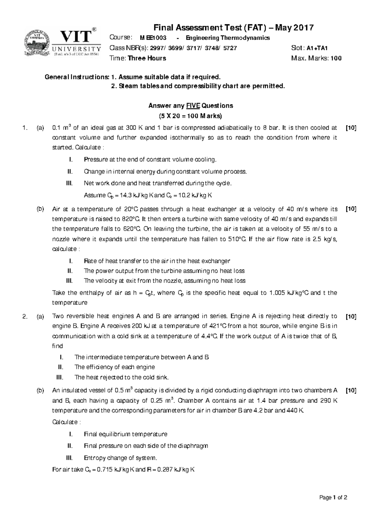 Final assesment test - Page 1 of 2 Final Assessment Test ( FAT) – May ...