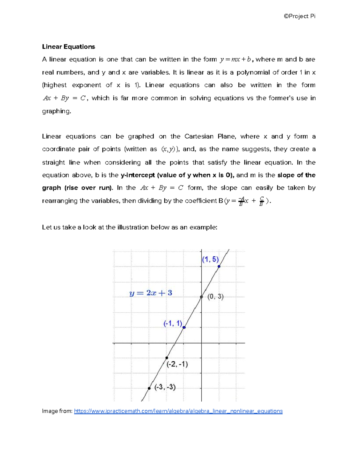 Algebra - Linear Equations and Inequalities Notes - **Linear Equations ...
