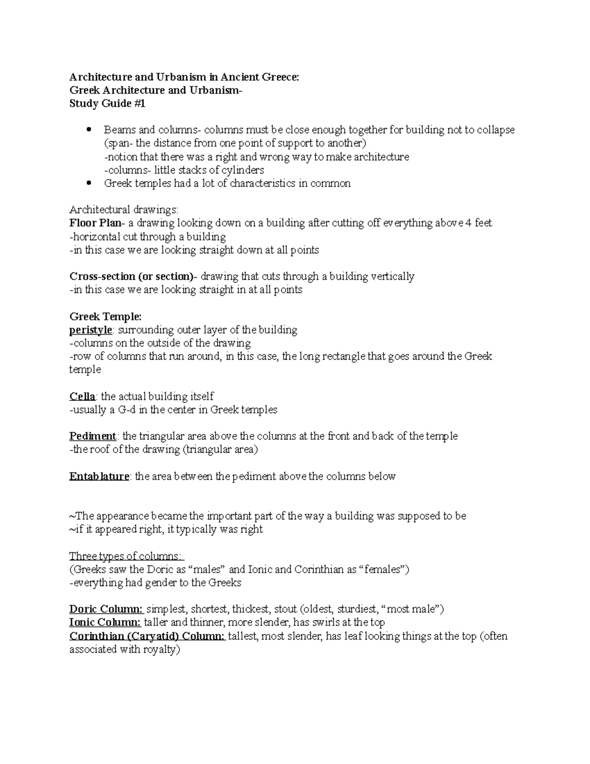 Lecture- Architecture and Urbanism in Ancient Greece - Architecture and ...