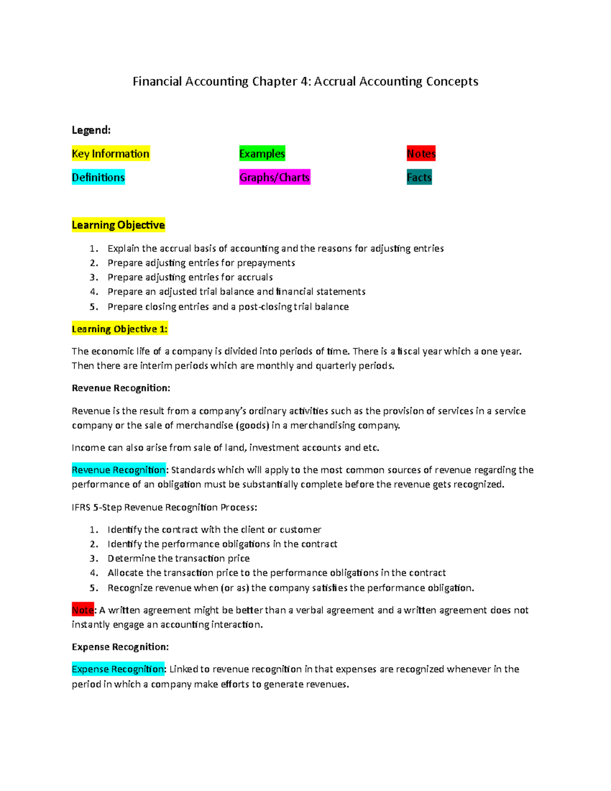 Chapter 4 Accural Accounting Concepts - Financial Accounting Chapter 4 ...
