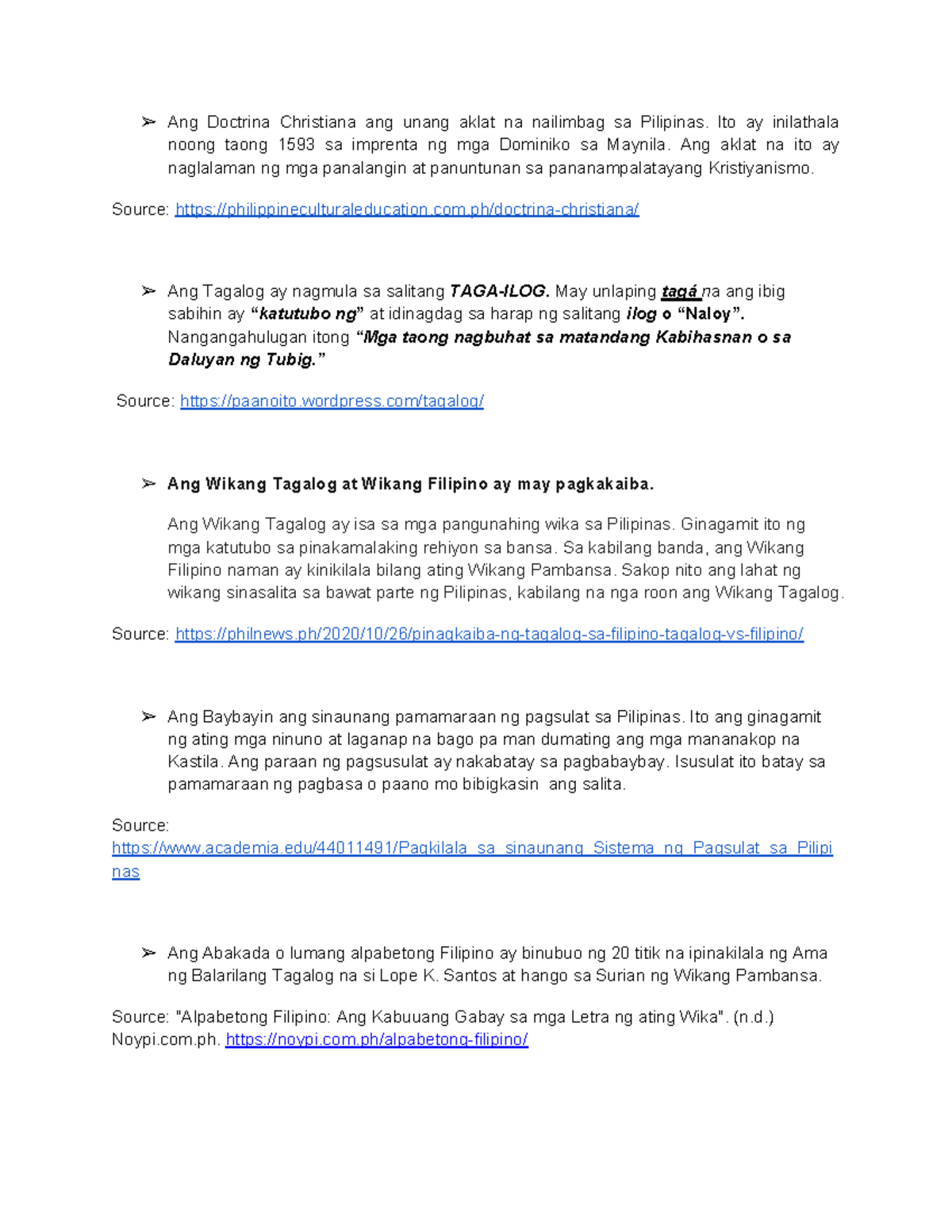 Buwan ng Wika Trivia - This might help you :)) - Ang Doctrina ...