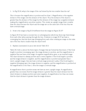 Reading Guide 3 - Image 26 represents an inverted image that is formed ...