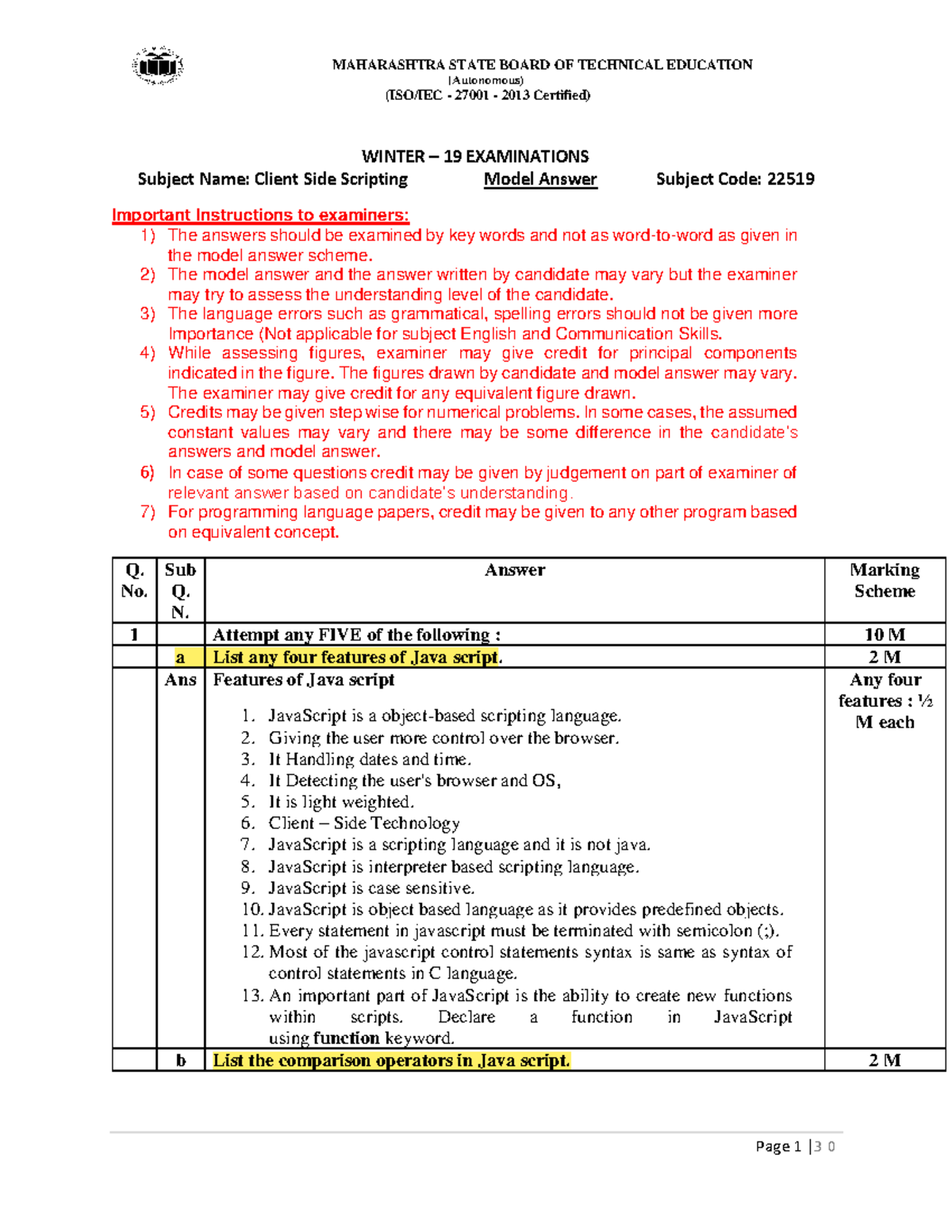 22519-2019-Winter-model-answer-paper[Msbte study resources]highlighted ...
